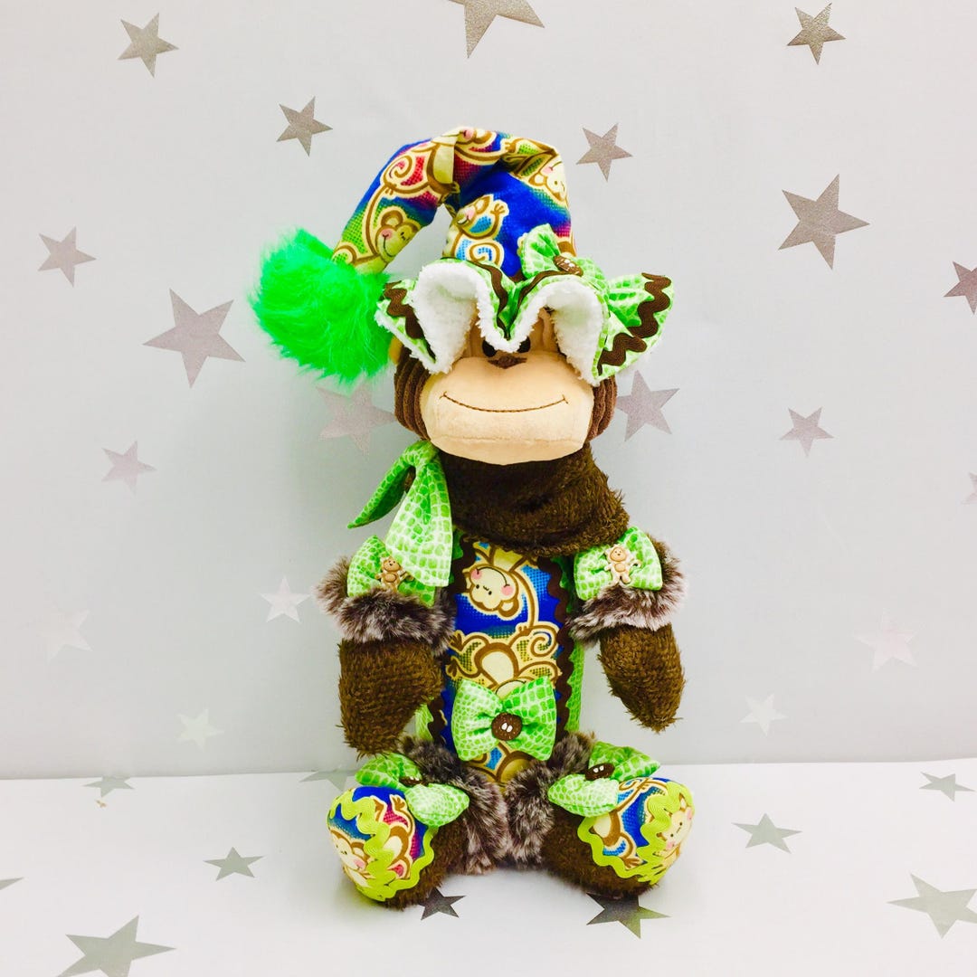 Monkey Plush Toy Jungle Animal, Monkey Decor Gifts for Kids, Kids Room ...