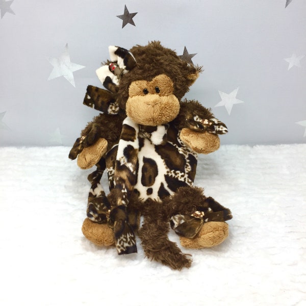 Monkey Plush Toy - Etsy