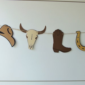 My First Rodeo Garland, Wild West Birthday Party, Cowboy Birthday ...