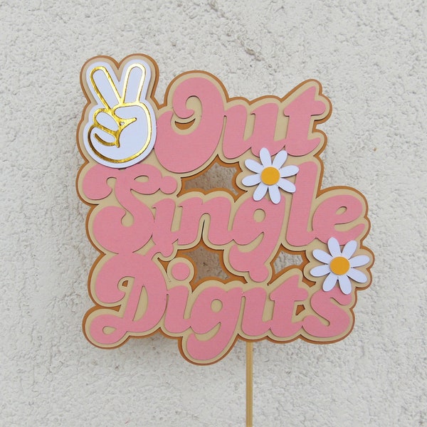 Peace Out Single Digits - Etsy