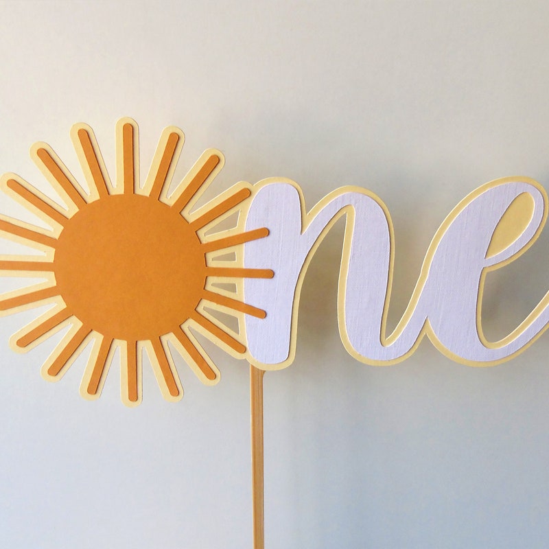 Sun Cake Topper - Etsy