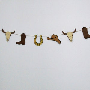 My First Rodeo Garland, Wild West Birthday Party, Cowboy Birthday ...