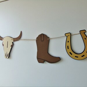 My First Rodeo Garland, Wild West Birthday Party, Cowboy Birthday ...