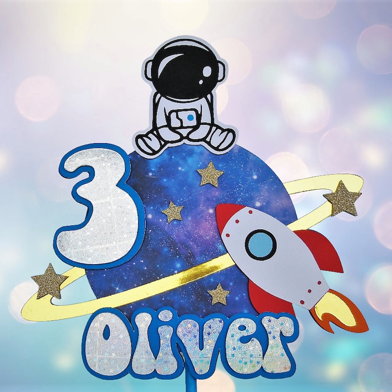 Rocket Cake Topper - Etsy Canada