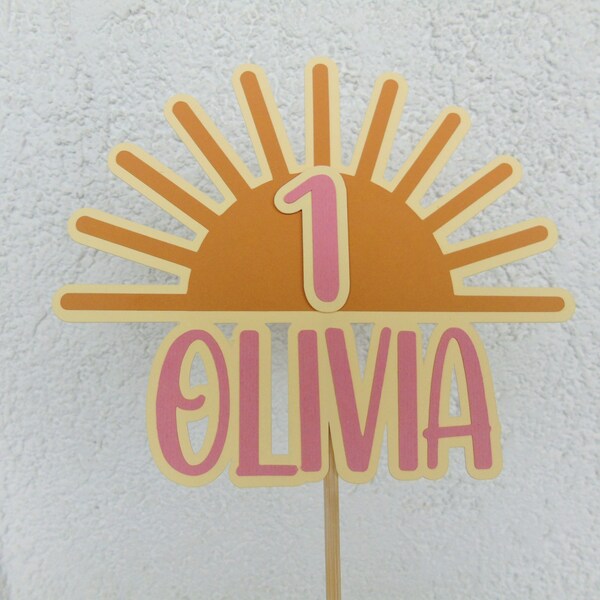 Sun Cake Topper - Etsy