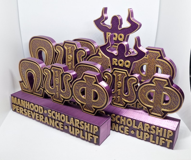 Massively OWT - "omega Psi Phi" Small Desktop Show Piece Mark 2 - With ...