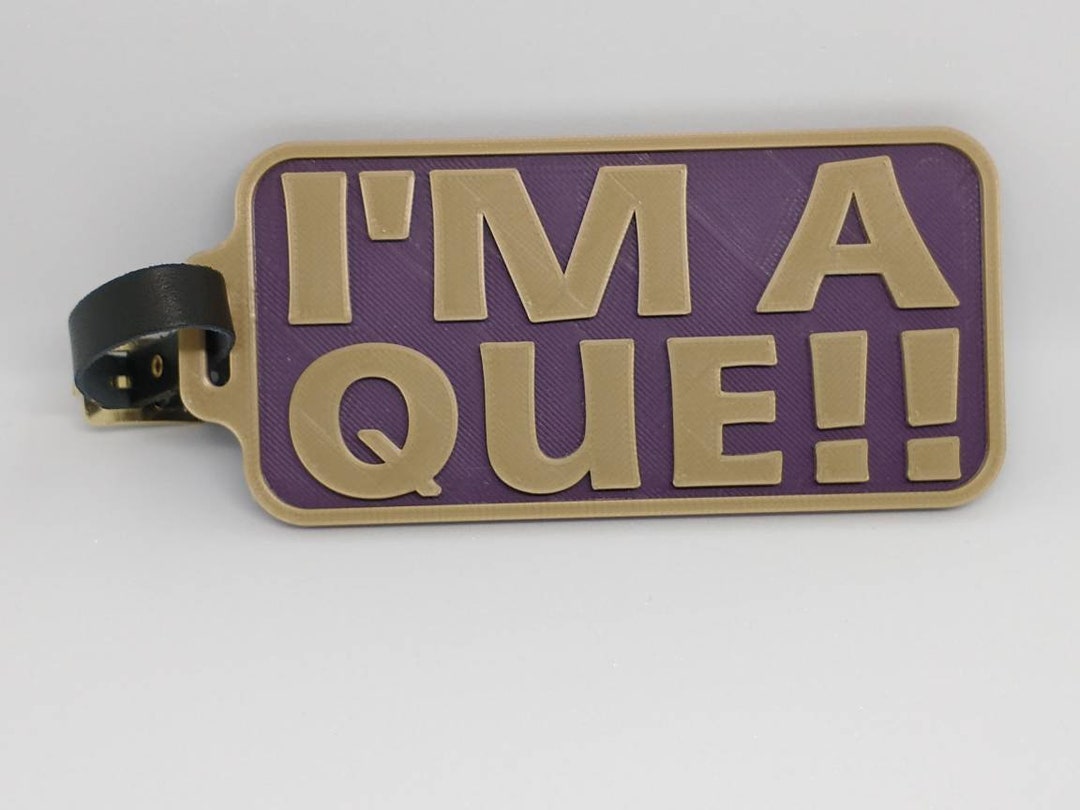 Massively OWT - Omega Psi Phi "i'm A Que!!" Luggage Tag - Omega Psi Phi ...