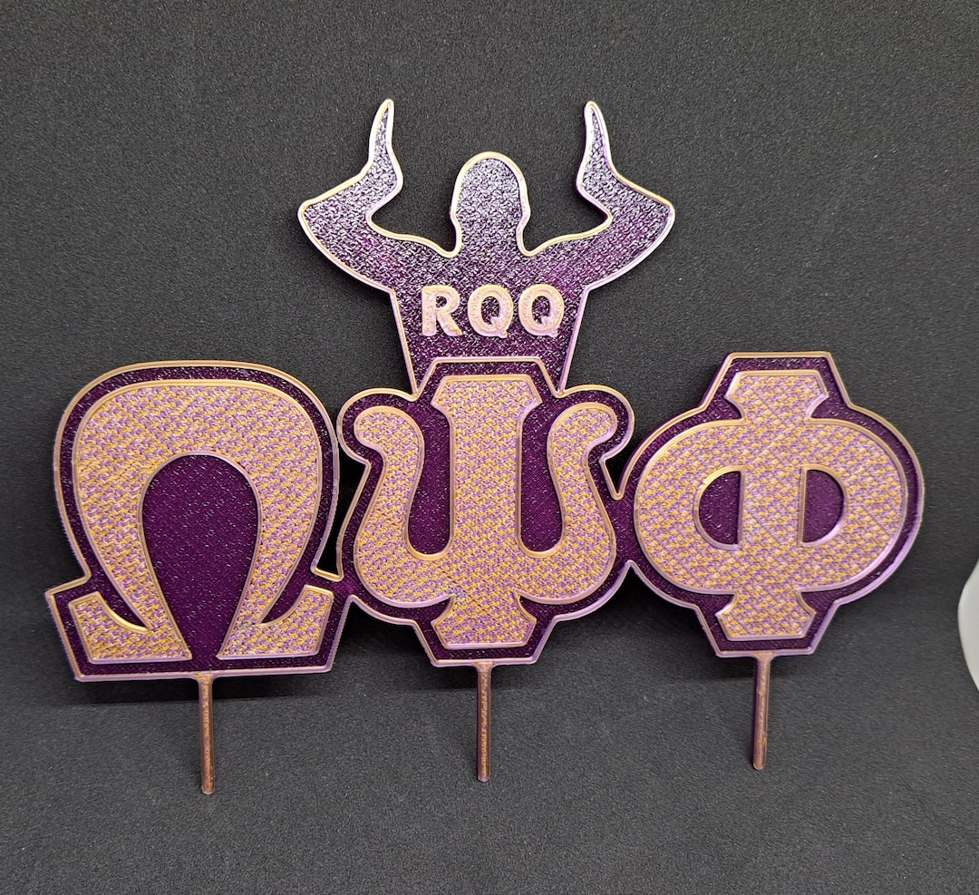 Massively OWT omega Psi Phi Cake Topper Probate Gift, Omega Psi Phi ...