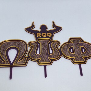 Massively OWT omega Psi Phi Hooks Up Cake Topper Probate Gift, Omega ...