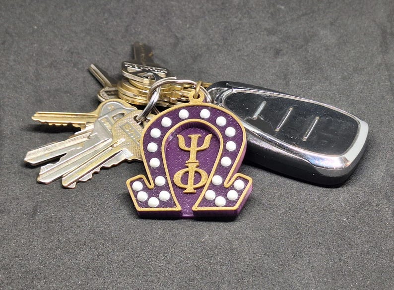 Massively OWT - "omega Psi Phi With Pearls Keychain - Probate Gift ...