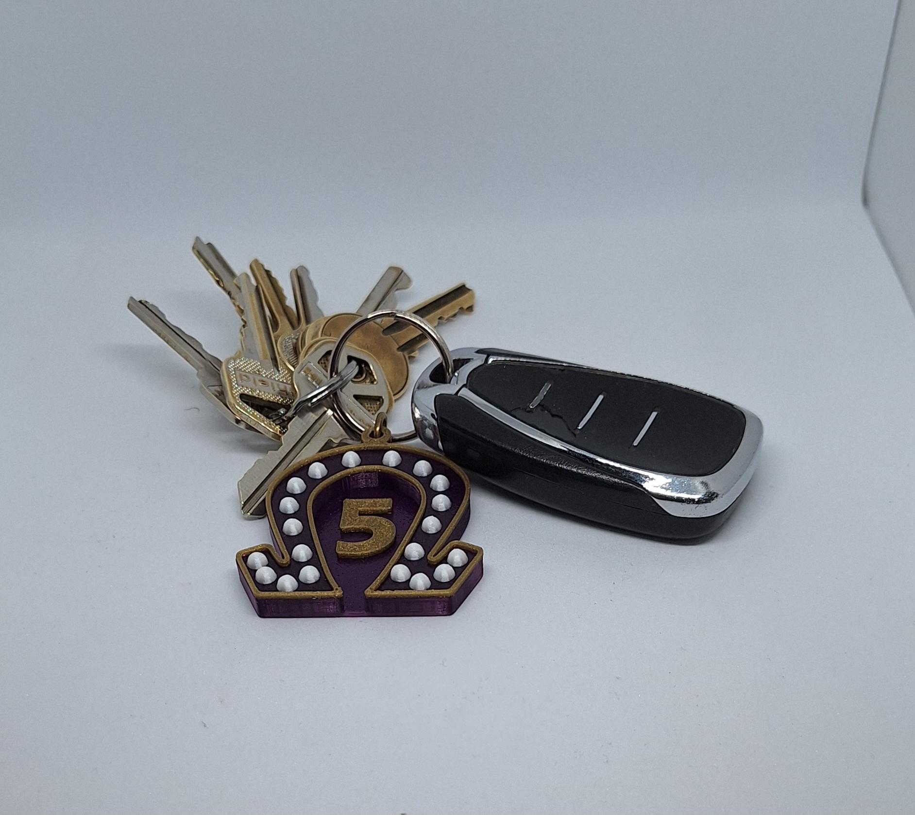 Massively OWT - "line Number" Omega With Pearls Keychain - Probate Gift ...
