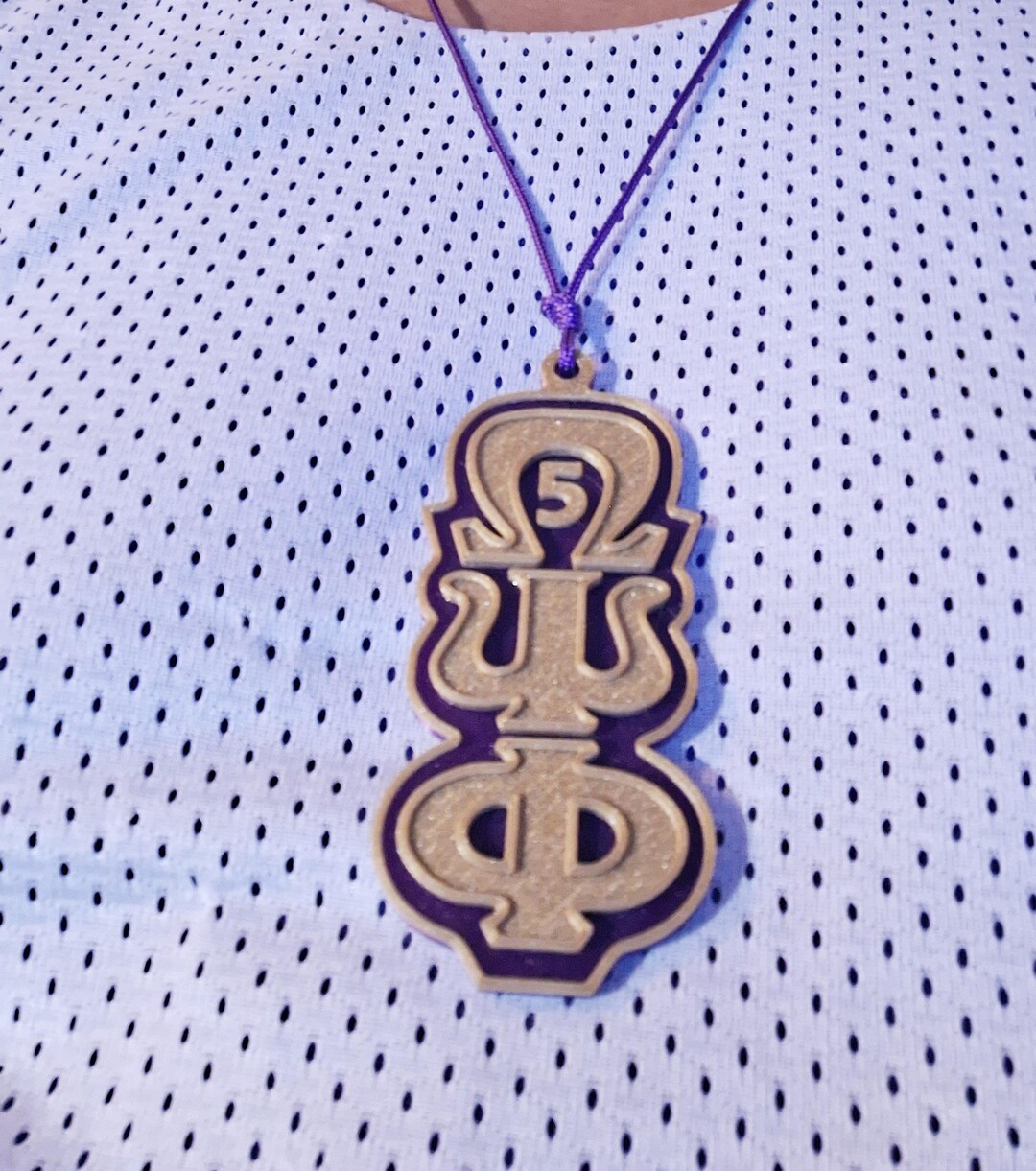 Massively OWT - "4 Inch Numbered Omega Psi Phi Tiki" Solid Gold Color ...
