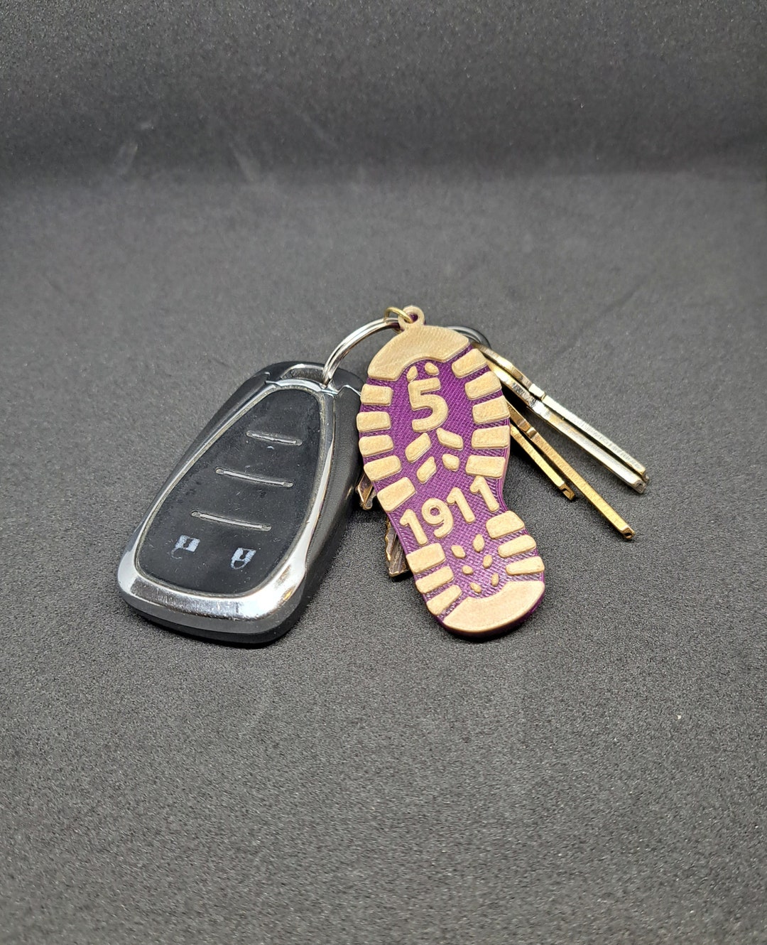 Massively OWT - "boot Print Number" Keychain - Probate Gift, Omega Psi ...