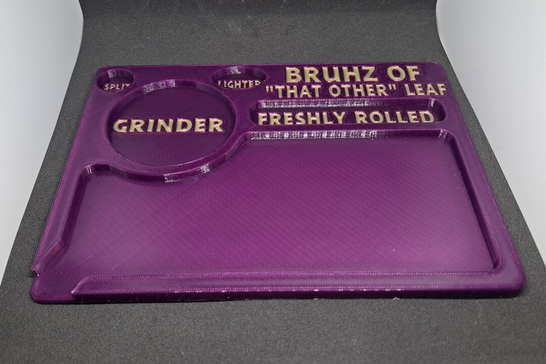 Massively OWT - Bruhz of "that Other Leaf" Purple and Gold Rolling Tray ...