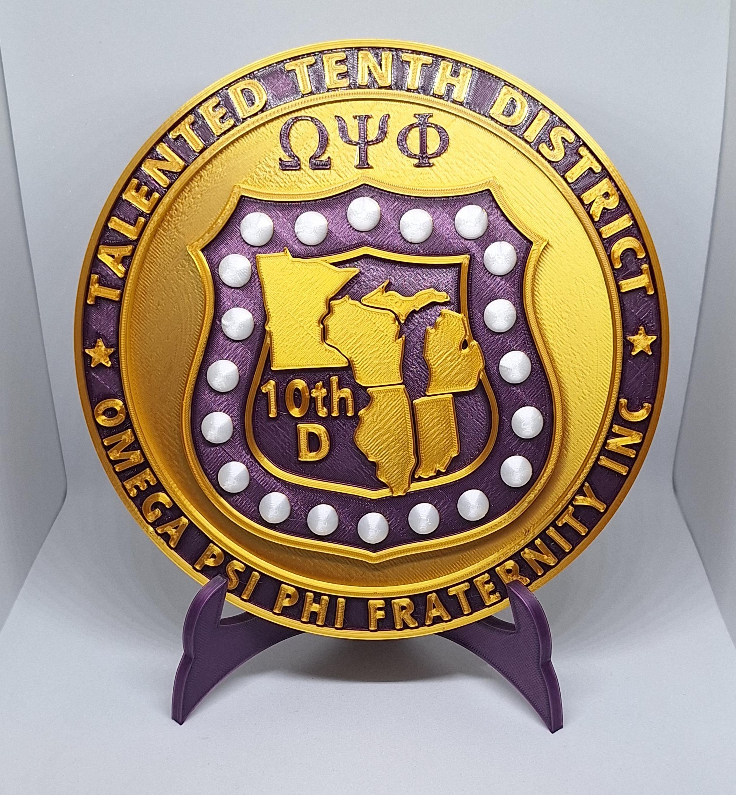 Massively OWT - "talented Tenth District" 6 Inch Desktop Shield With ...