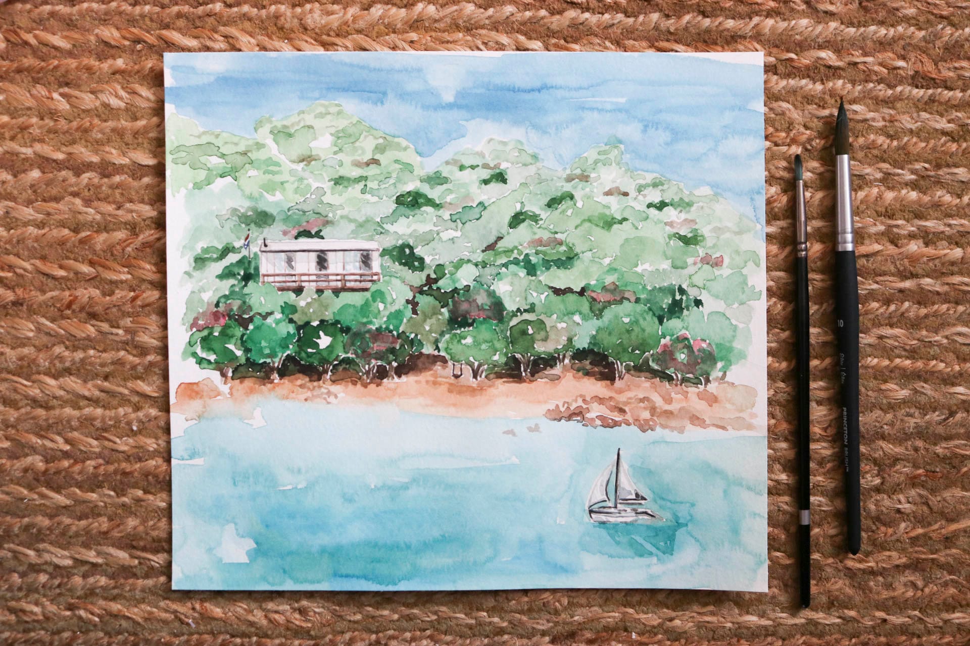 RUSH ORDER House Watercolor, Home Decor, House Painting RUSH in Under a ...