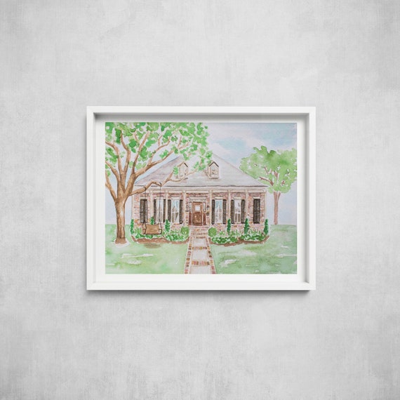 RUSH ORDER House Watercolor Home Decor House Painting RUSH | Etsy