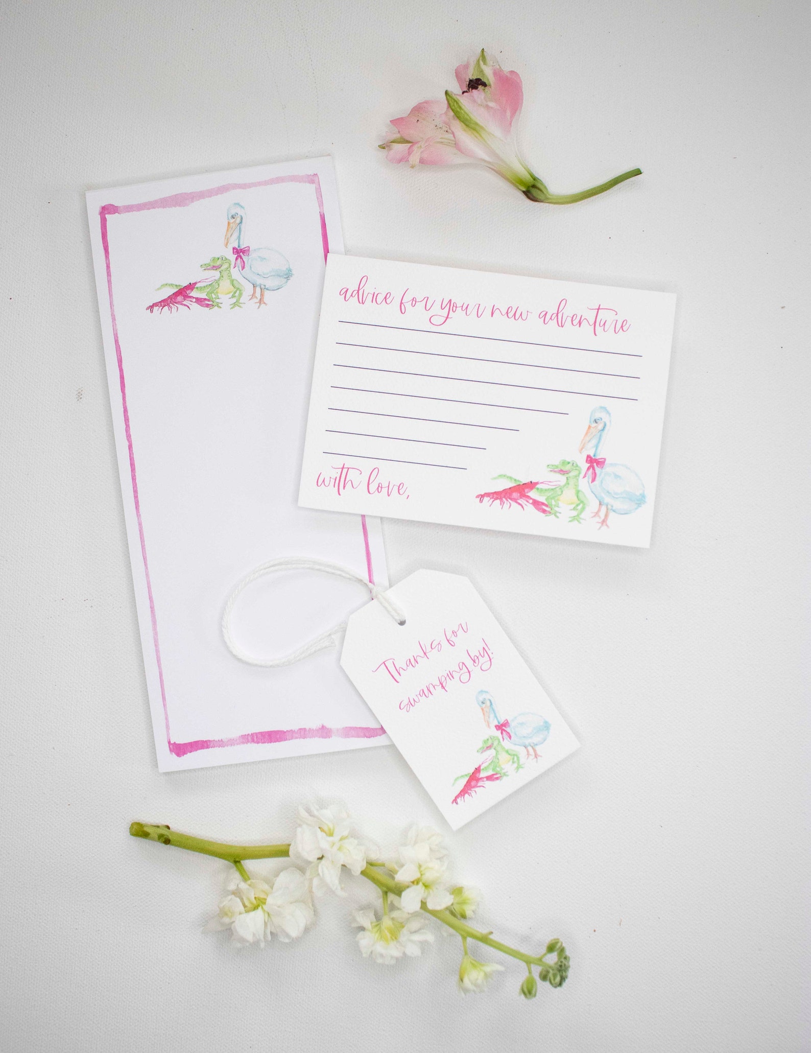 DIGITAL FILE Semi - Custom Bayou Baby Girl Party Watercolor Shower ...