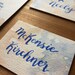 Custom Handwritten Table Cards Watercolor or Ink - Etsy
