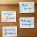 Custom Handwritten Table Cards Watercolor or Ink - Etsy