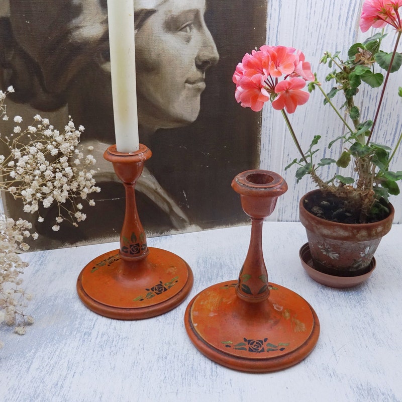 Wooden Candlesticks - Etsy