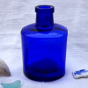 Antique BDH Hobnail Cobalt Lysol Bottle 3.5 Poison Bottle, Curved Back ...