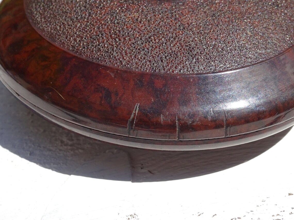 Wunup Baccyflap Bakelite Tobacco Container Mottled Brown | Etsy UK