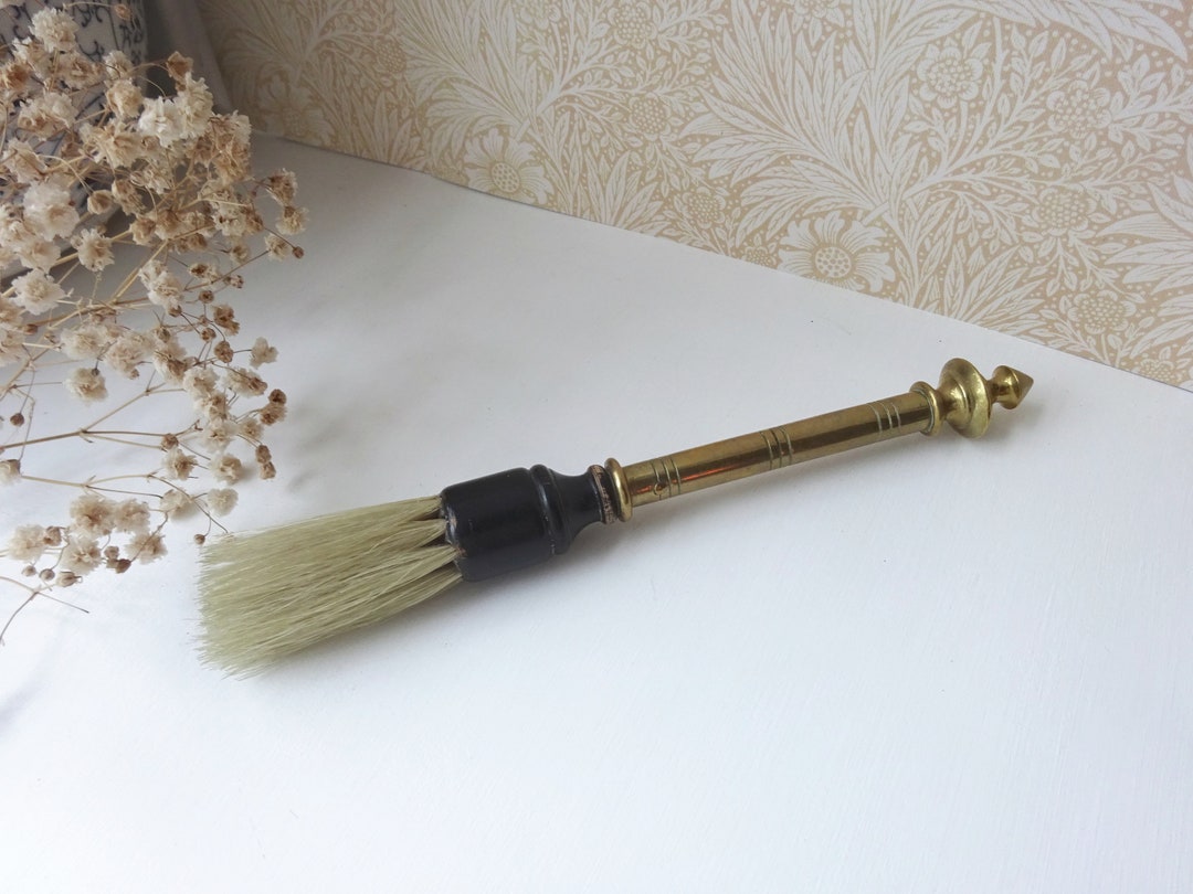 Victorian Pastry Brush, Brass Handle, Natural Bristles, Rare Antique ...