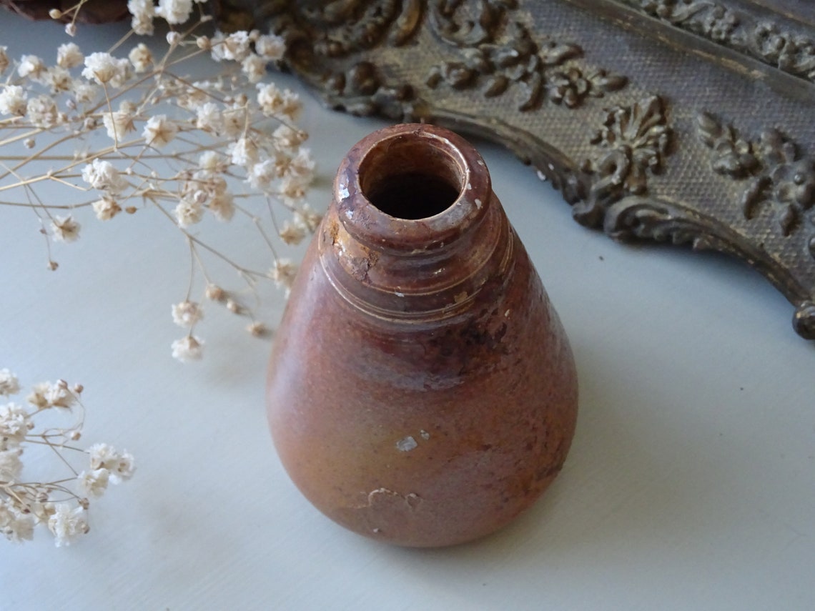 Antique Stoneware Cone Shaped Ink Bottle Salt Glazed - Etsy