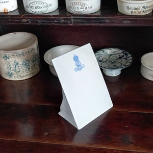 Rare Edwardian Royal Household Porcelain Menu Board, Wipe Clean Ceramic ...