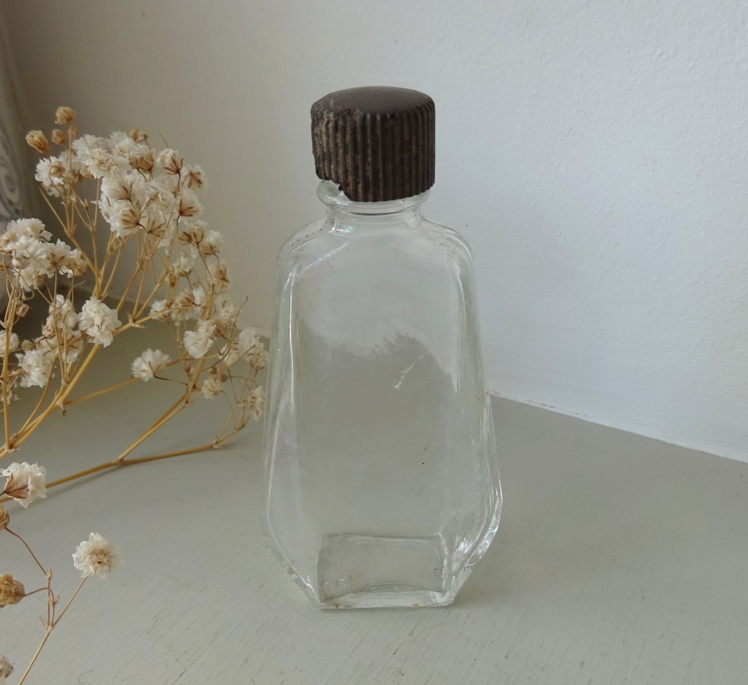 Vintage Clear Glass Bottle Embossed Nulon on the Base With a Screw on ...