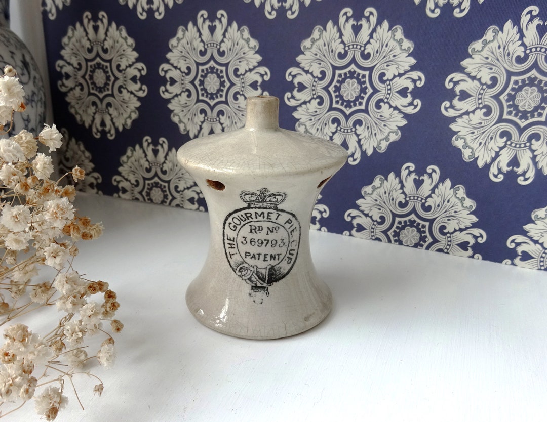 Edwardian Pie Funnel, the Gourmet Pie Cup, Stoneware Steam Vent, Crust ...