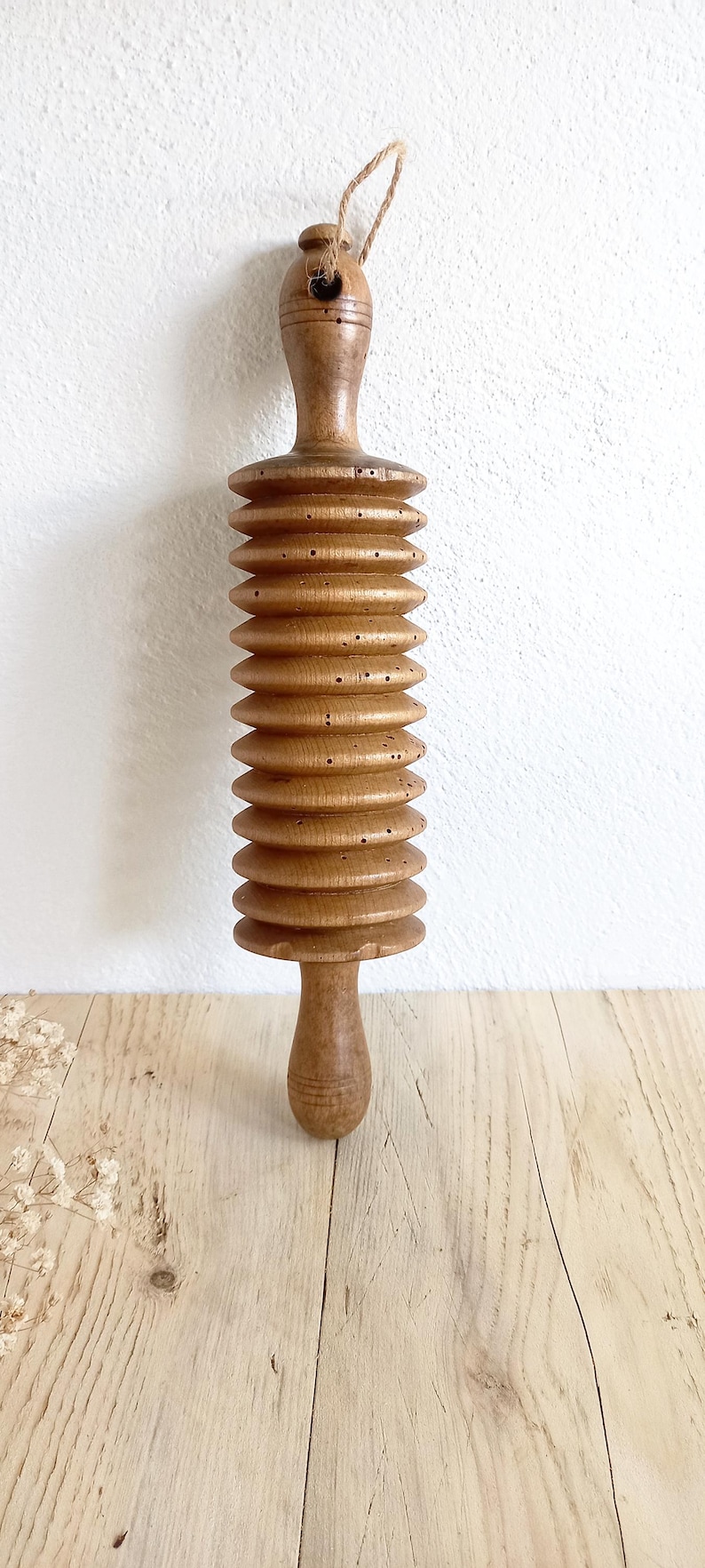 Antique Sycamore Wood Oat Crusher, Victorian Ridged Oat Roller, 19th ...