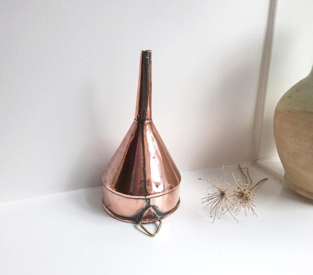 Victorian Copper Wine Funnel With Strainer. Antique Wine Strainer ...