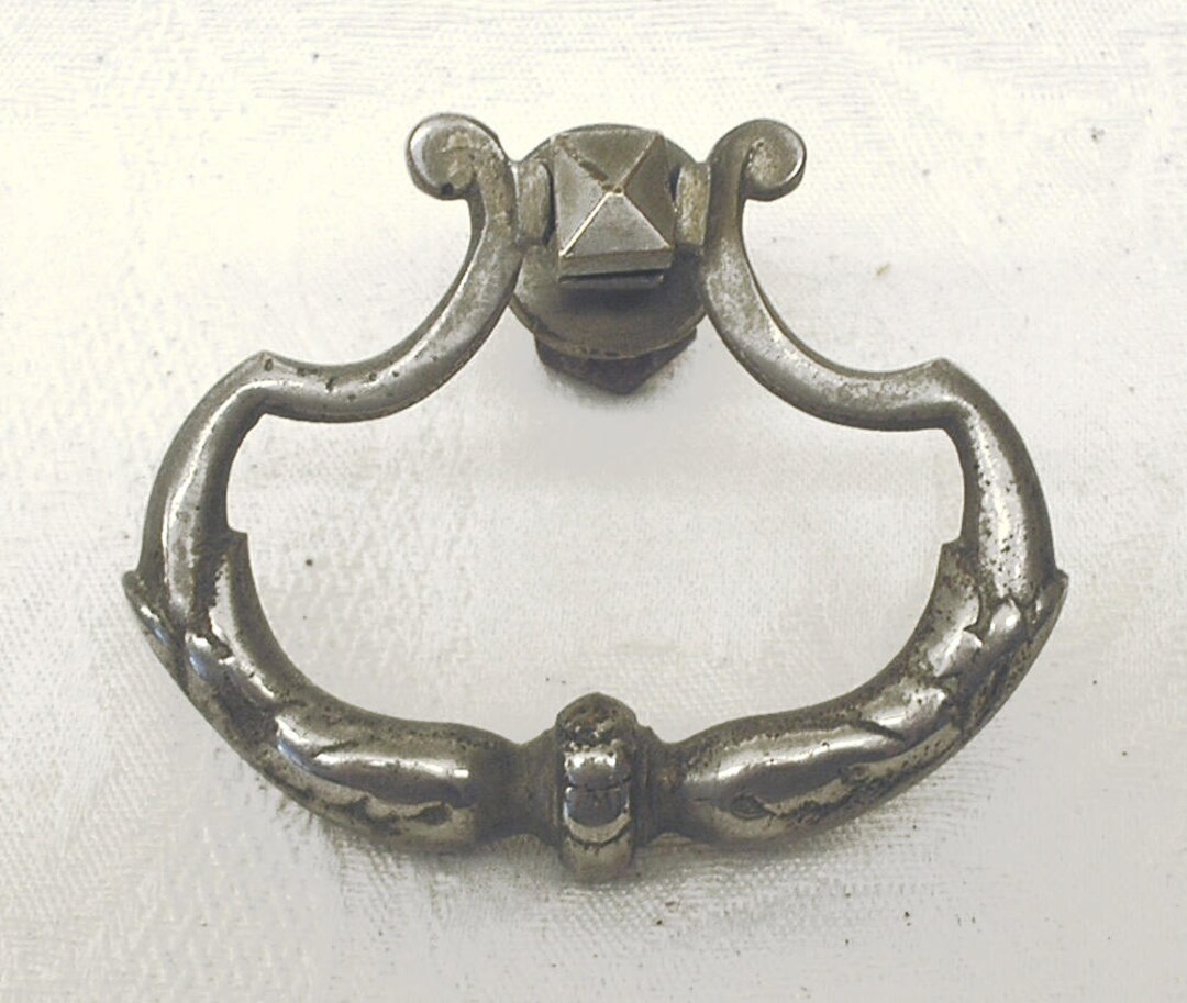 Georgian Silver Plated Drawer Pull, Rococo / Baroque Style. Cabinet ...