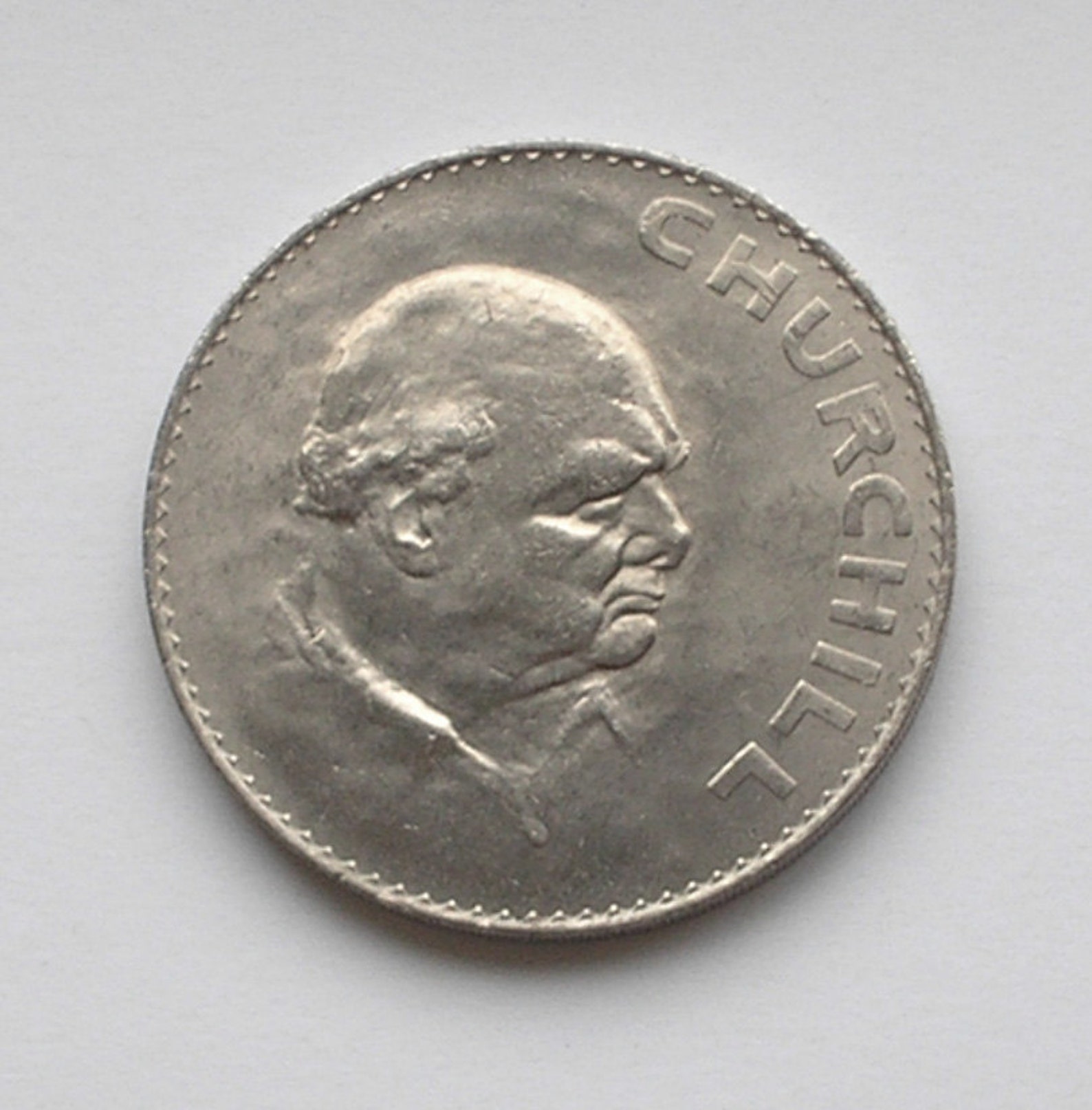 Uncirculated British Churchill Crown, 1965 Commemorative Coin, Winston ...
