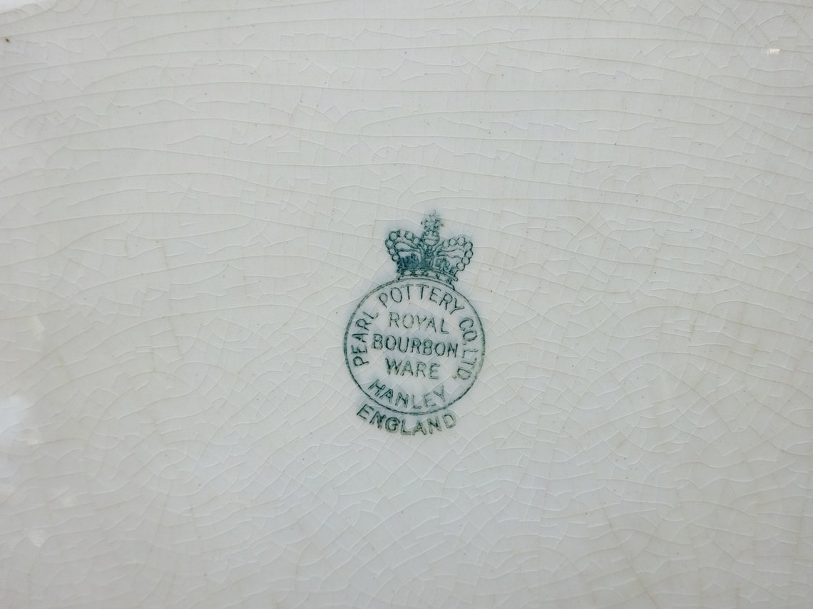 Antique Pearl Pottery Fish Platter Royal Bourbon Ware Large | Etsy UK