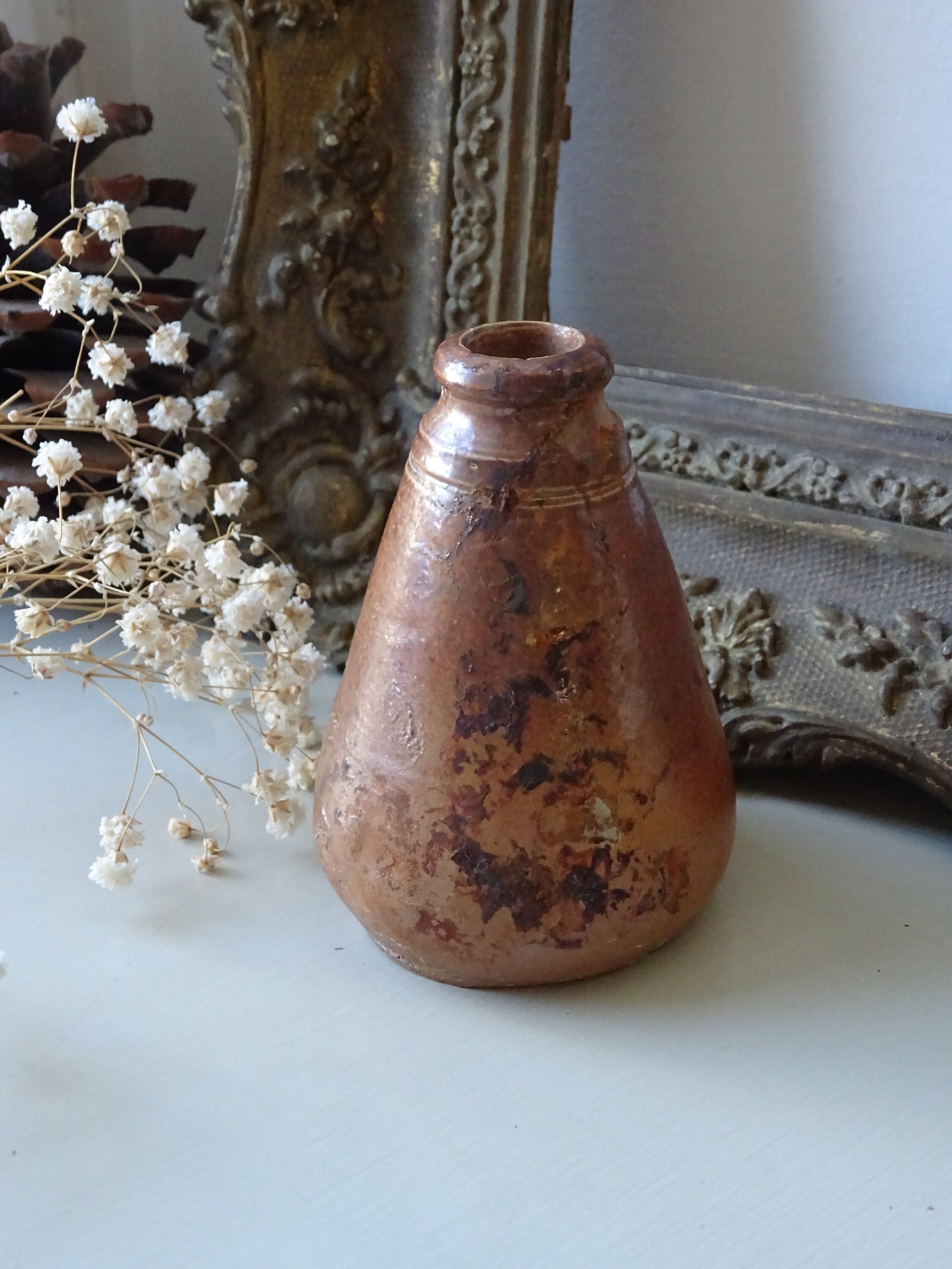 Antique Stoneware Cone Shaped Ink Bottle Salt Glazed - Etsy UK