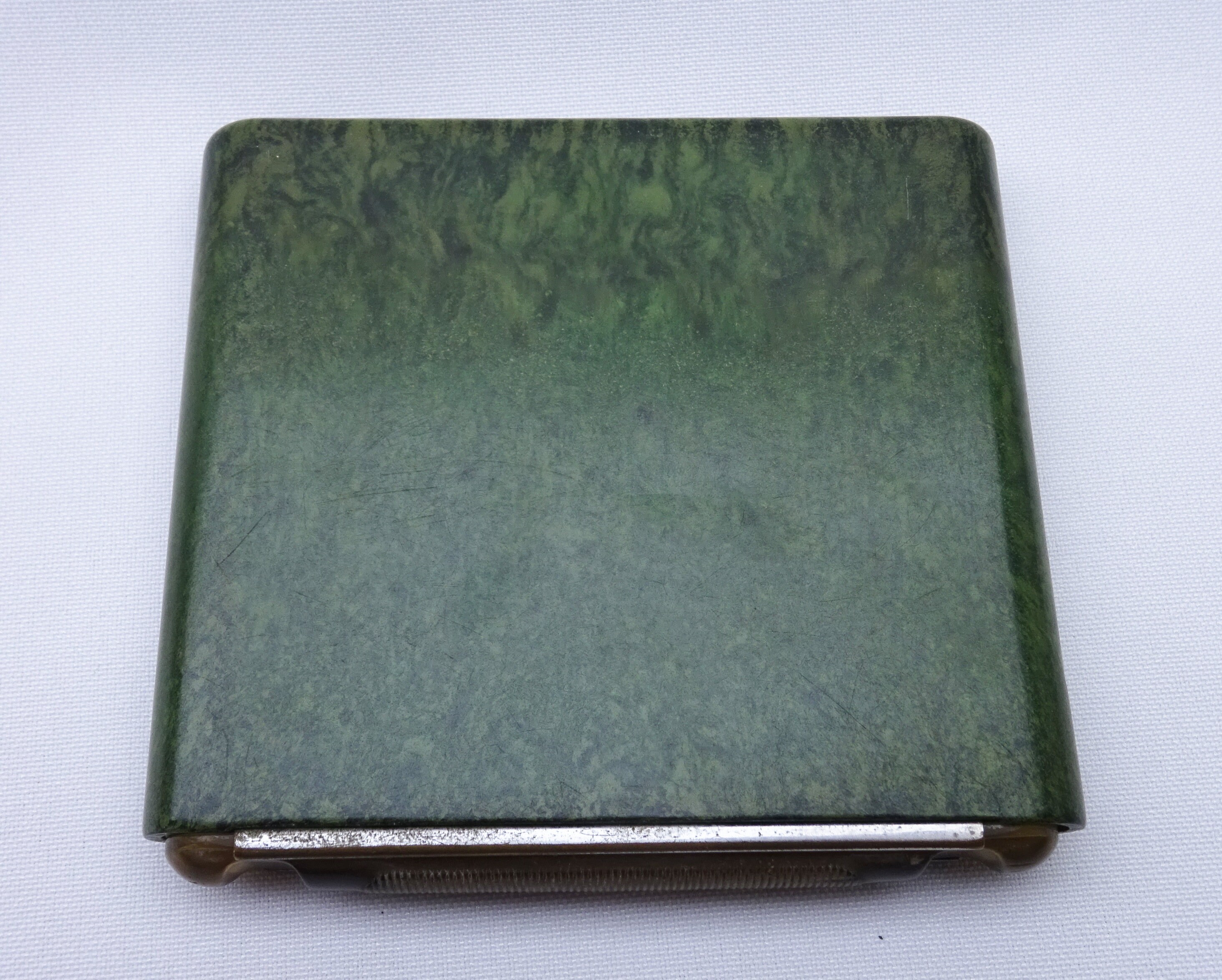 Vintage Wunup Bakelite Cigarette Case Green Mottled Bakelite - Etsy UK