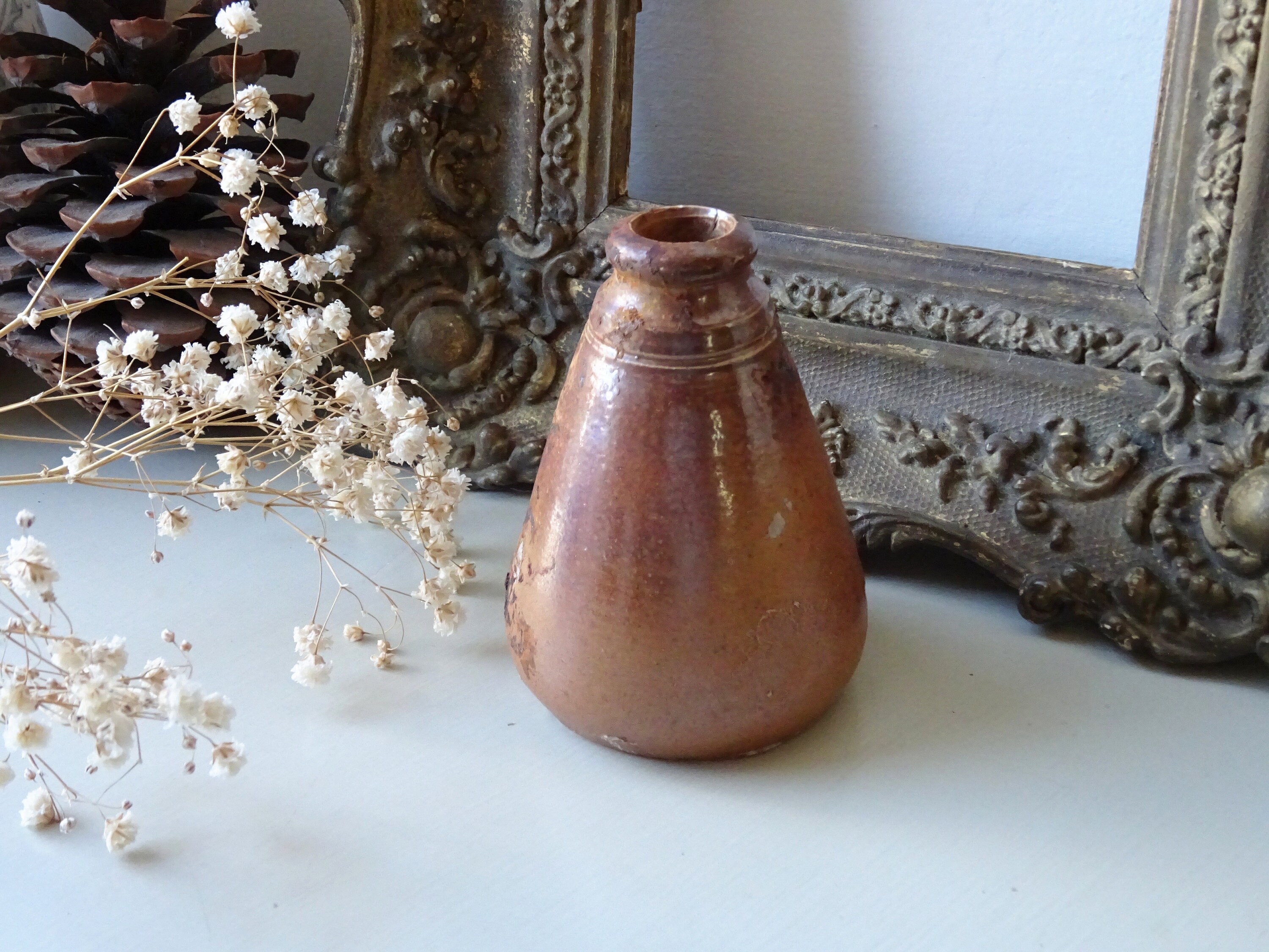 Antique Stoneware Cone Shaped Ink Bottle Salt Glazed - Etsy UK