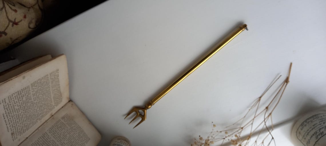 Vintage Brass Toasting Fork, Telescopic Toasting Fork, Early 20th ...
