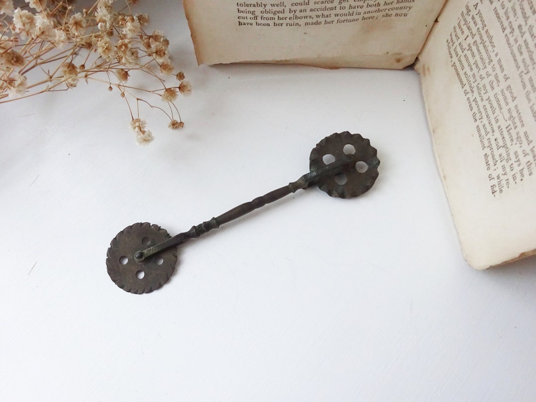 Antique Brass Pastry Jigger, 18th Century Pastry Crimper, Wheel Cutter ...