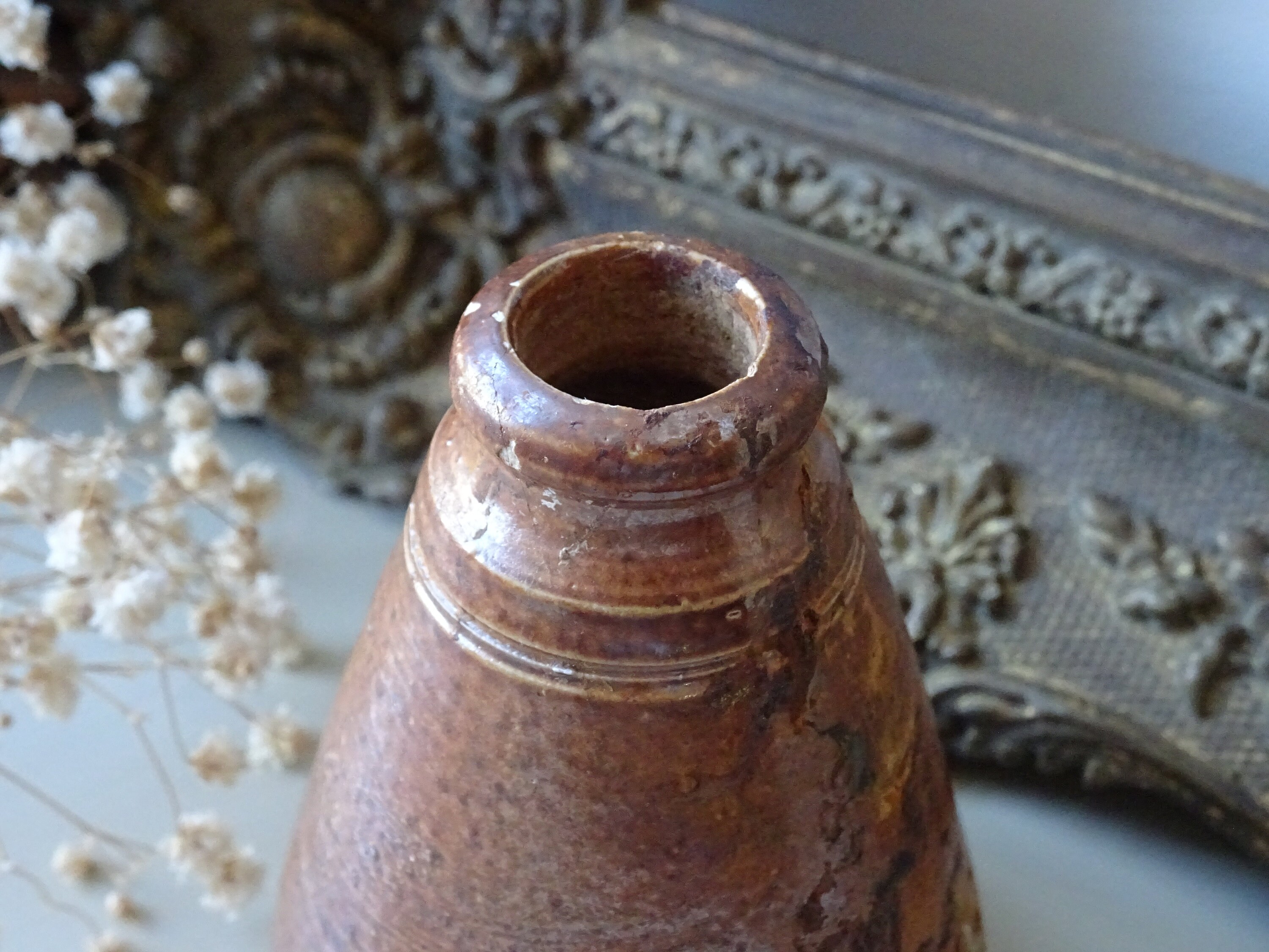 Antique Stoneware Cone Shaped Ink Bottle Salt Glazed - Etsy UK