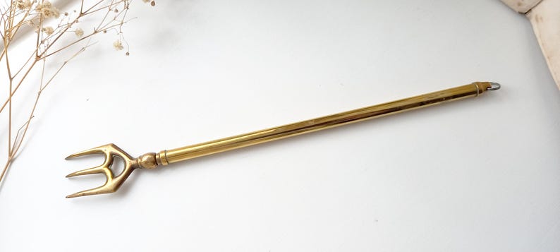 Vintage Brass Toasting Fork, Telescopic Toasting Fork, Early 20th ...