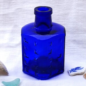Antique BDH Hobnail Cobalt Lysol Bottle 3.5 Poison Bottle, Curved Back ...