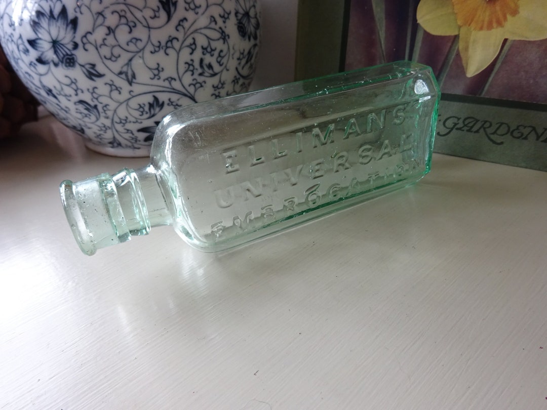 Antique Aqua Elliman's Universal Embrocation Bottle - Etsy