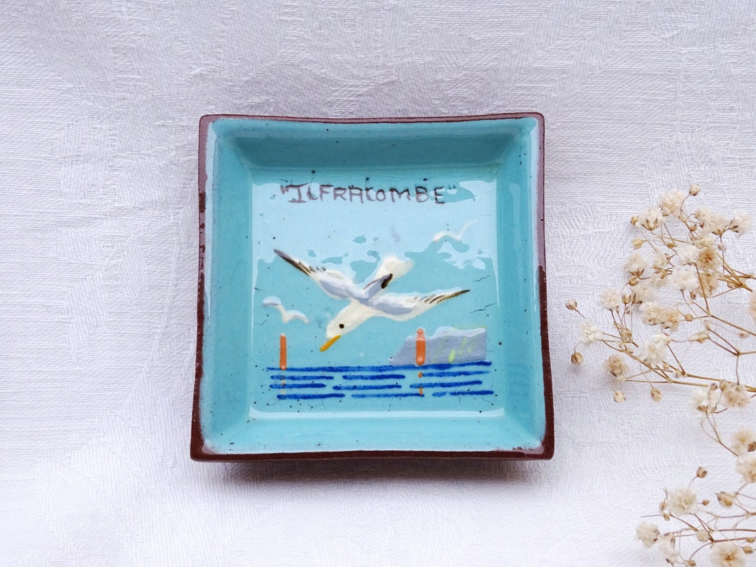 Plato para alfileres vintage de Ilfracombe Watcombe Torquay con forma ...