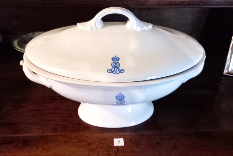 Edwardian Royal Tureen, Edward VII Monogram, Worcester & Wedgwood ...