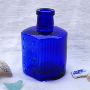 Antique BDH Hobnail Cobalt Lysol Bottle 3.5 Poison Bottle, Curved Back ...