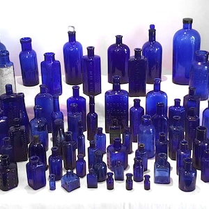 Antique BDH Hobnail Cobalt Lysol Bottle 3.5 Poison Bottle, Curved Back ...